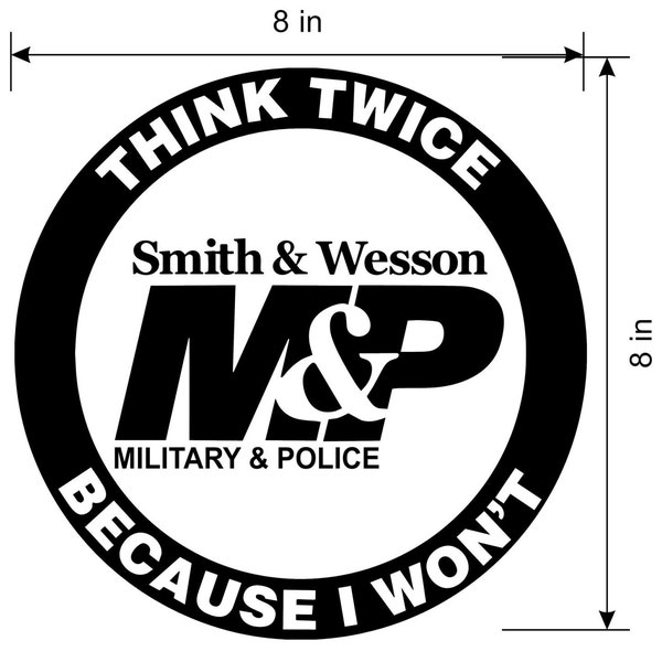 Smith and Wesson Window Decal - Etsy