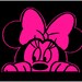 Minnie Mouse Sticker Decal Peeking **SIZE and COLOR CHOICE** - Etsy