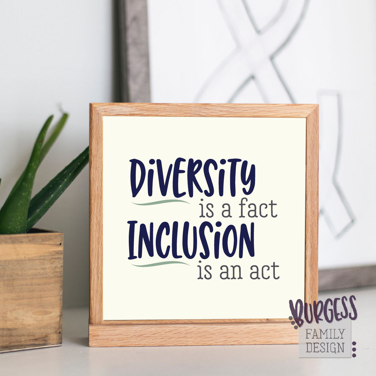 Diversity is a Fact Inclusion is an Act | Svg Eps Png Jpeg - Etsy