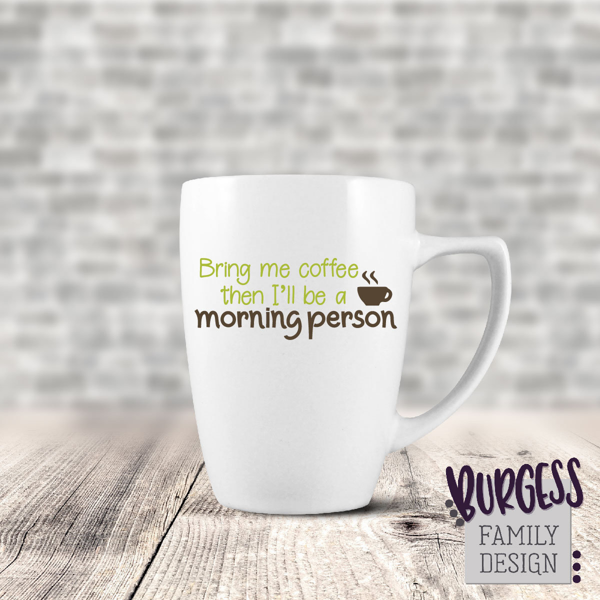 Bring Me Coffee Then I'll Be a Morning Person | Svg Dxf Eps Png - Etsy