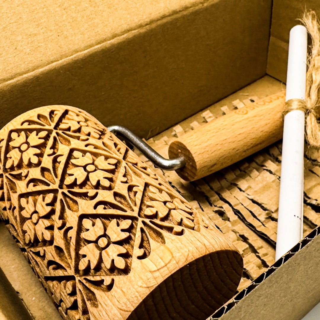 Stodola Engraved Mini Rolling Pin ORNAMENTAL Print - Etsy