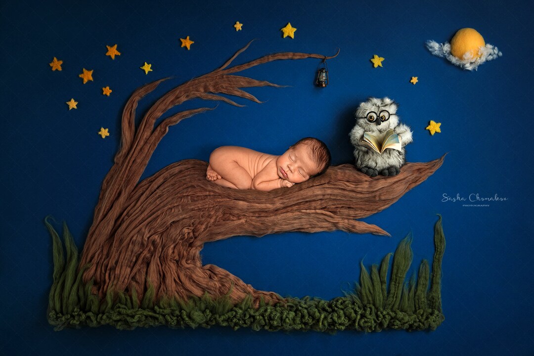 Digital Backdrop, Background Newborn Baby Girl or Boy Yellow Blue Floor ...