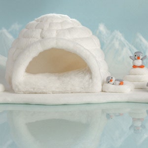 Digital Backdrop, Background Newborn Baby Girl or Boy Winter Igloo ...