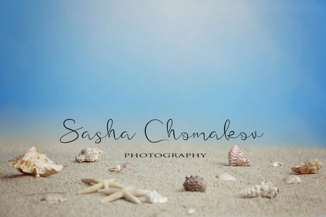 Digital Backkdrop Background Todler 6 Months Old Sea Floor Beach - Etsy