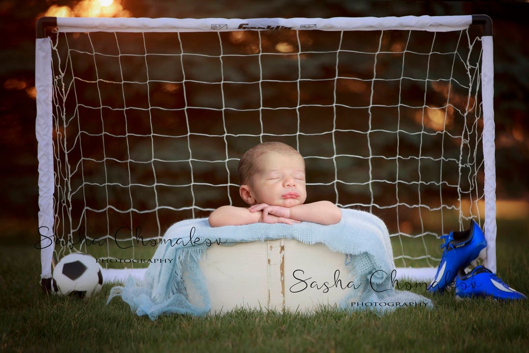 Digital Backdrop Background Newborn Baby Girl or Boy Soccer - Etsy