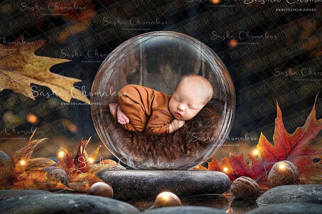 Digital Backdrop, Background Newborn Sitter Family Baby Girl Boy Fall ...