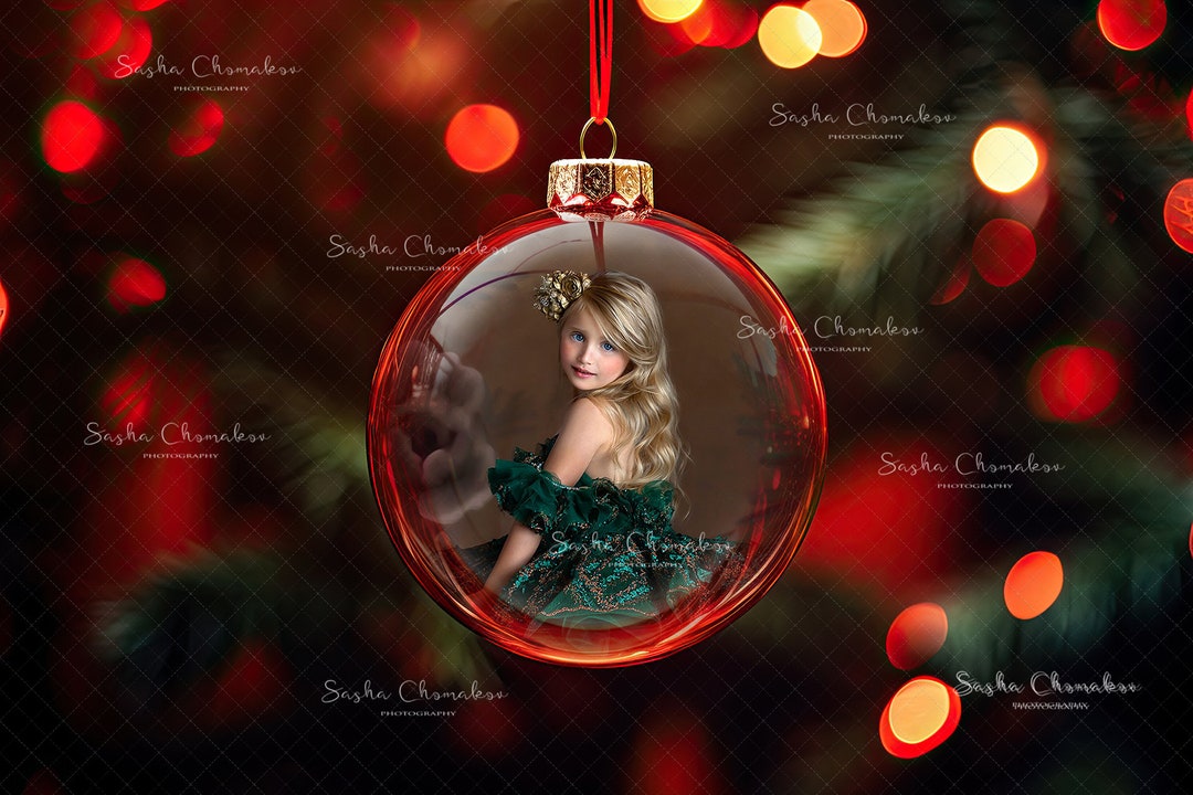 Digital Backdrop, Background Newborn Baby Girl or Boy Snow Globe ...