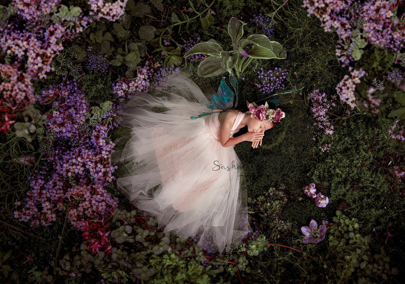 Digital Backdrop Background Newborn Baby Girl Outdoor Garden - Etsy