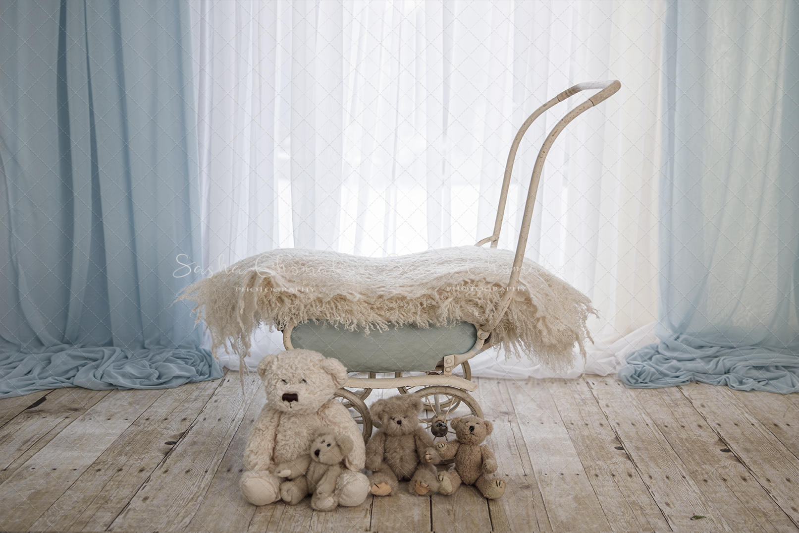 Digital Backdrop Background Newborn Baby Girl or Boy Blue | Etsy