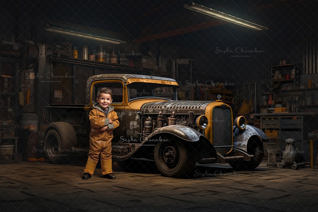 3 Different Digital Backgrounds , Backdrops Overlays Vintage Cars ...