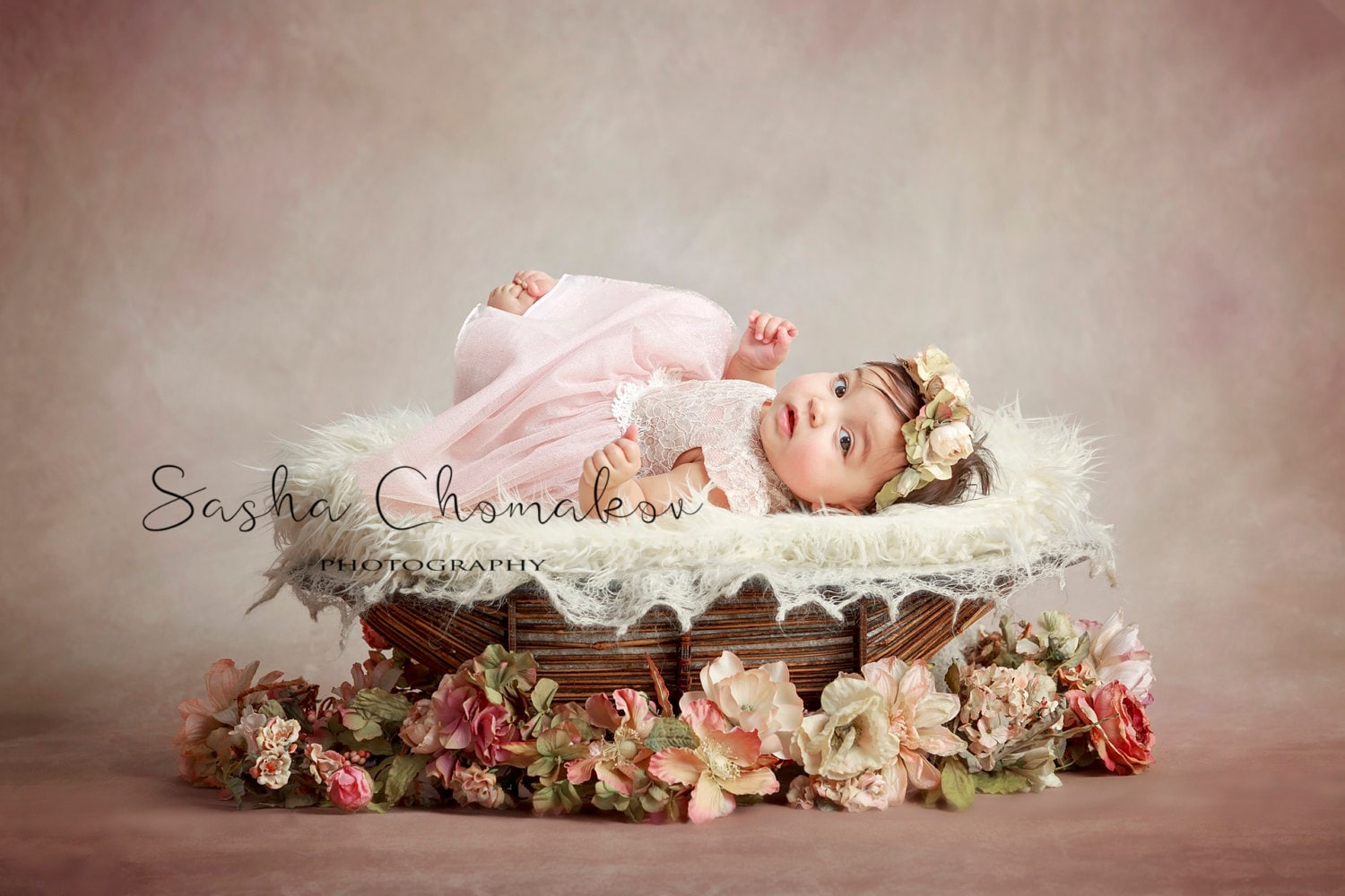 Digital Background Backdrop Newborn Baby Girl or Todller White 6 Months ...
