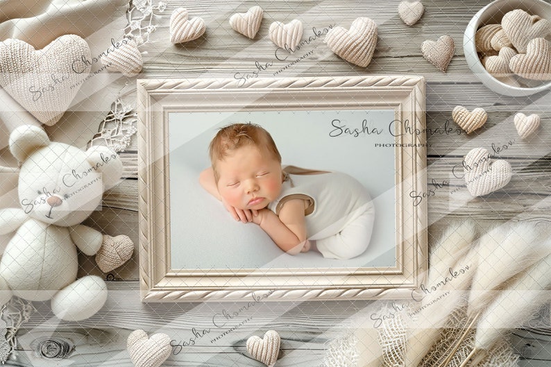 Digital Backgrounds backdrops newborn Baby Girl Boy Natural Frames Ai ...