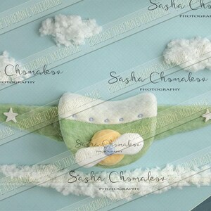 Digital Backdrop, Background Newborn Baby Girl Boy Flying , Pilot ...