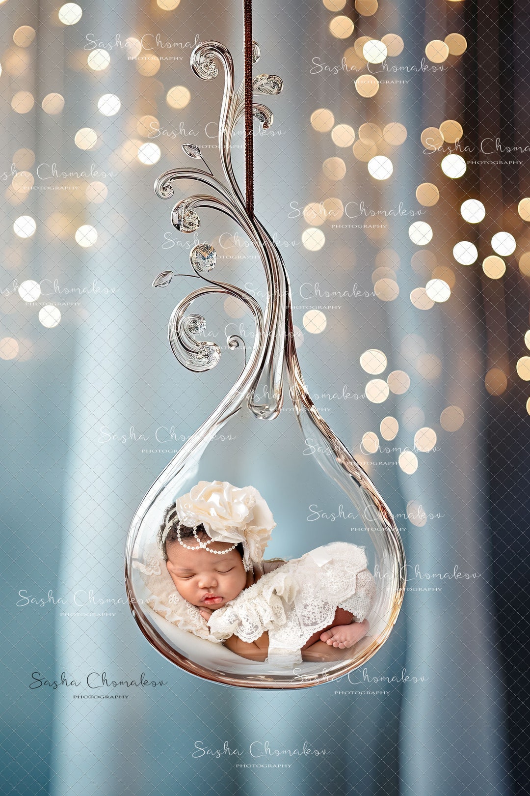 Digital Backgrounds , Backdrops Overlays globe Newborn Drop Blue and ...