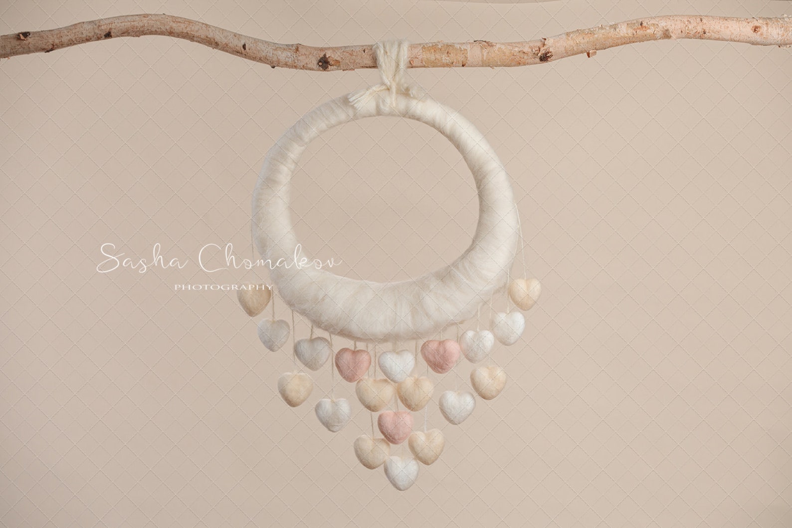 Digital Backdrop, Background Newborn Baby Girl Toddler Cream. Dream ...