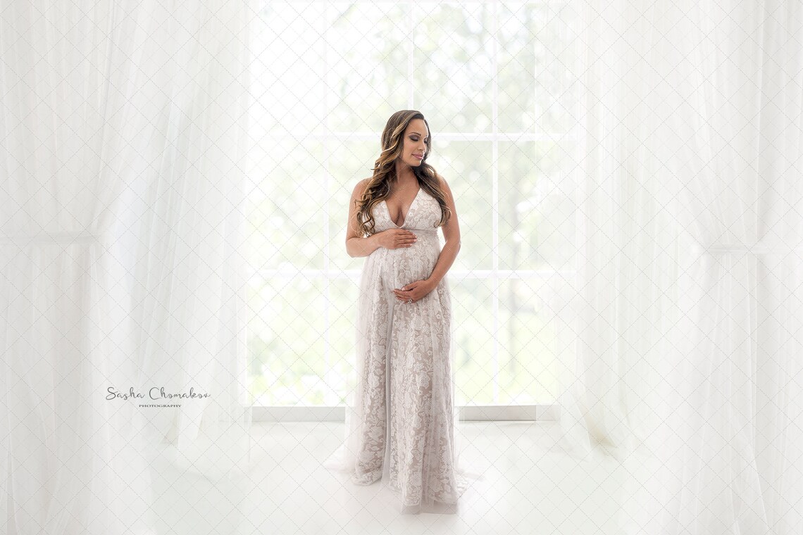 Digital backdrop background maternity family window white | Etsy