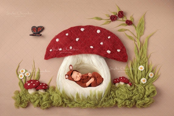 Digital Backdrop Background Newborn Baby Girl Boy Forest | Etsy