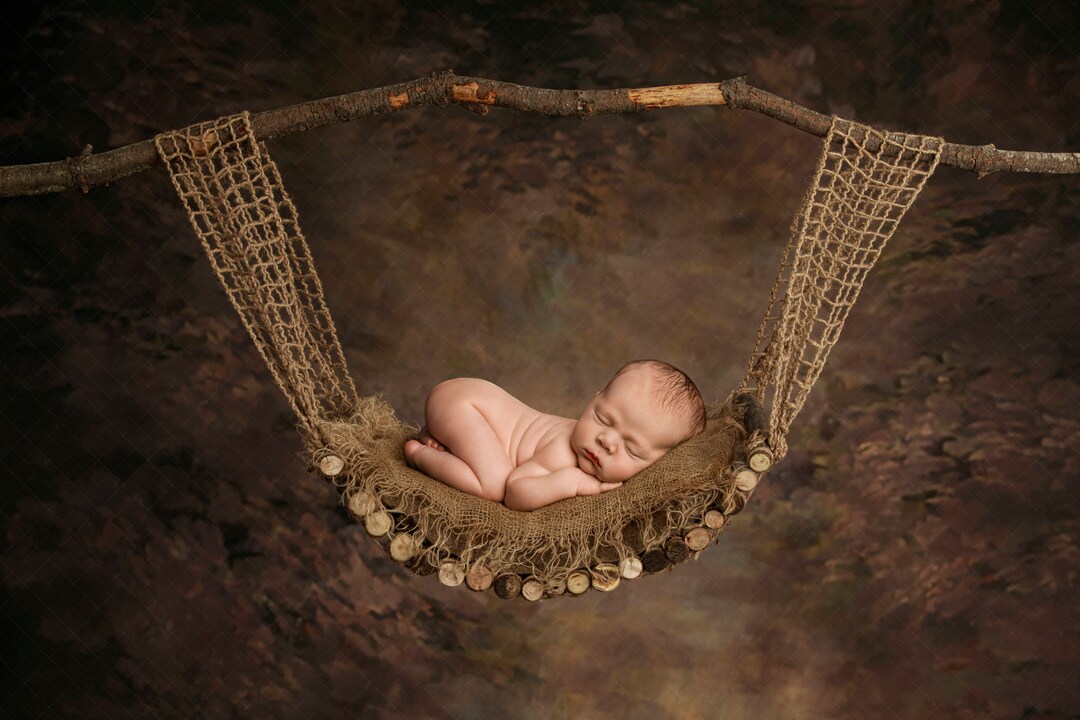 Digital Backdrop Background Newborn Baby Girl or Boy Toddler Hanging ...