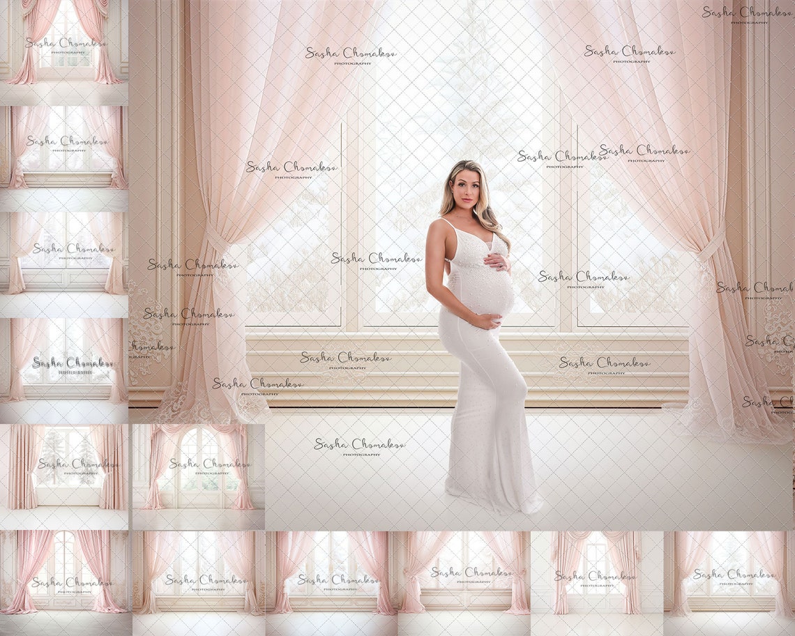 12 Digital Backdrop Background Maternity Family Newborn Girl Christmas ...