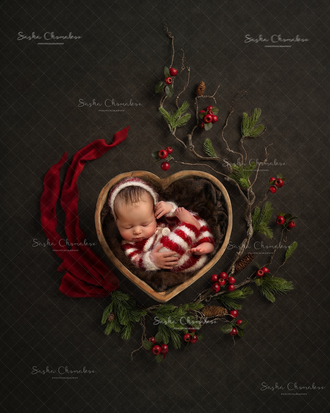 Digital Backdrop, Background Newborn Baby Girl Boy Dark Brown , Heart ...