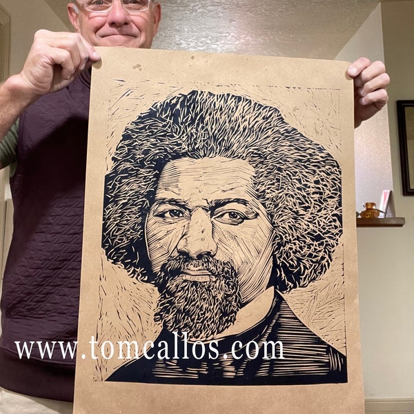 Linocut Portrait - Etsy