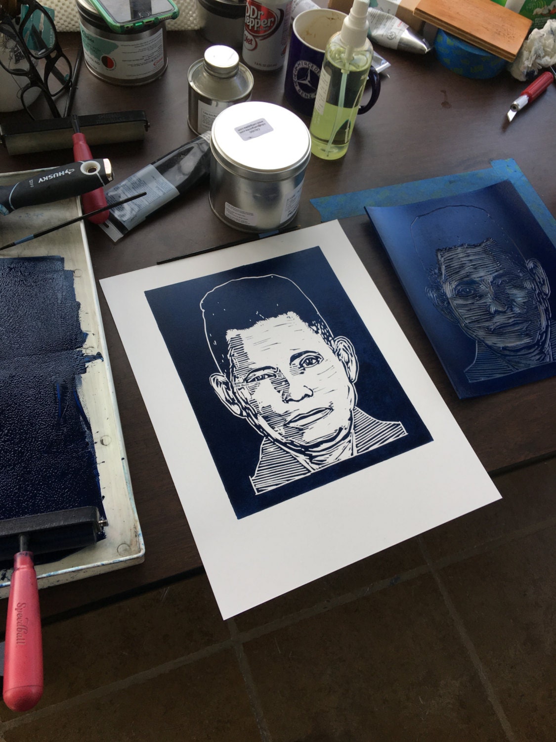 Tatsuo Shimabuku Lincut Portrait, the Founder of Isshinryu Karate - Etsy