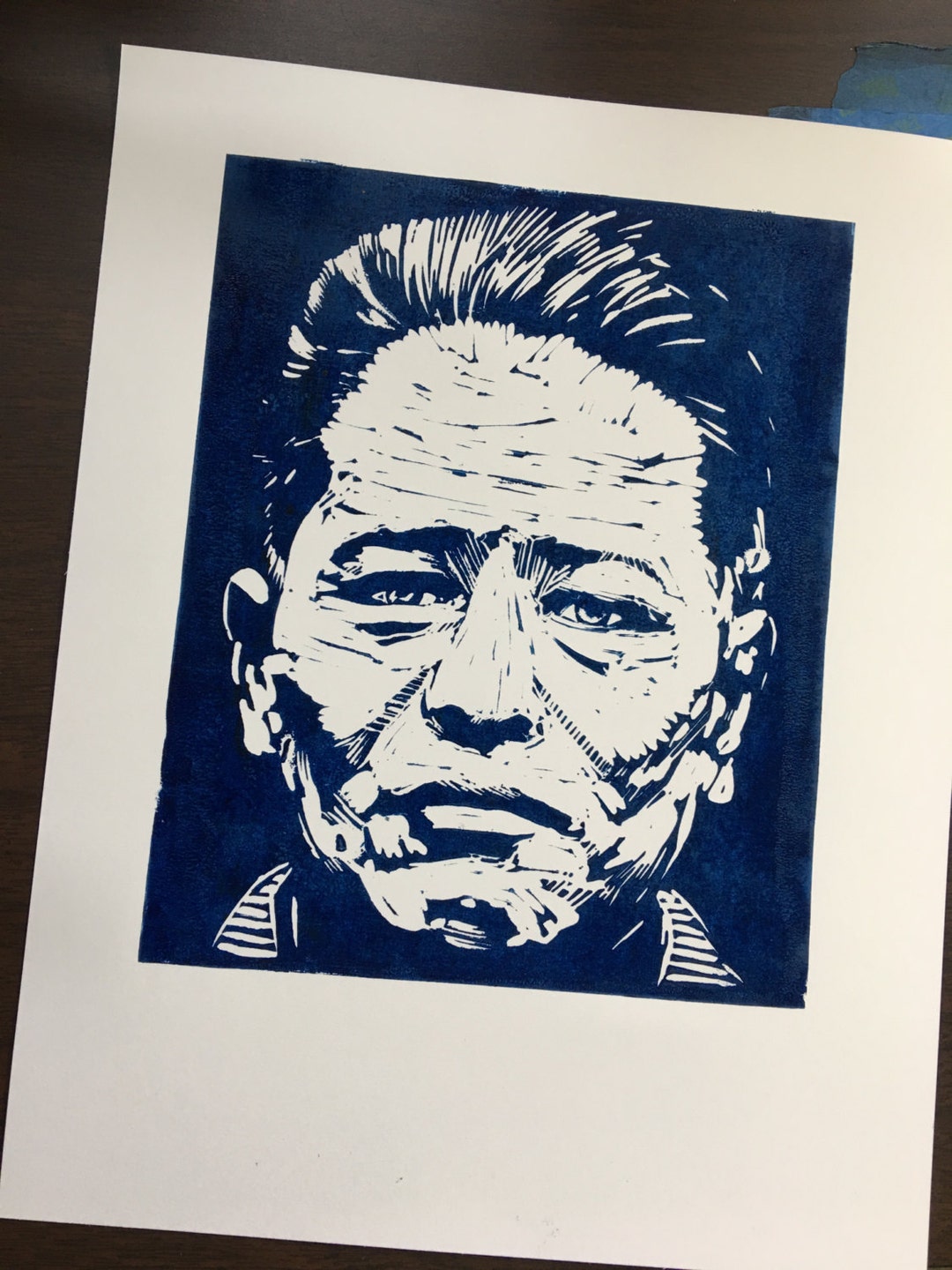 Chōjun Miyagi Linocut Print, Goju Ryu Karate Founder, Handmade Art - Etsy