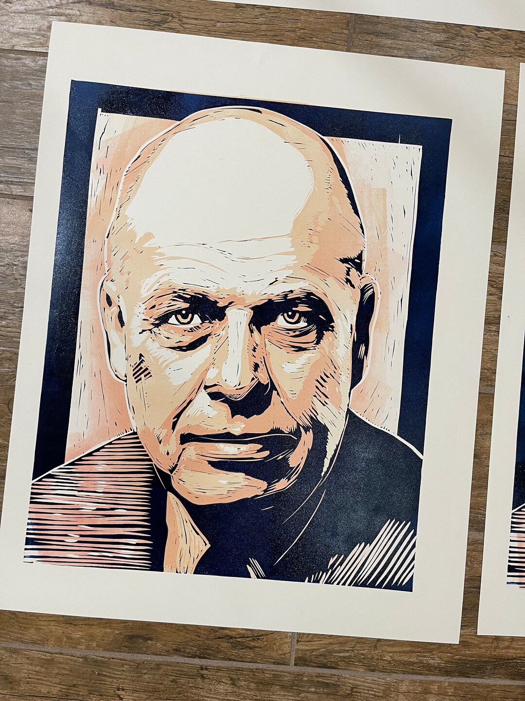 Edward Hopper Portrait in Linocut by Tom Callos. 24 X 18, Edition of ...