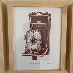 Set of 11 Vintage Camera Linocut Portraits, Limited Edition, This is ...