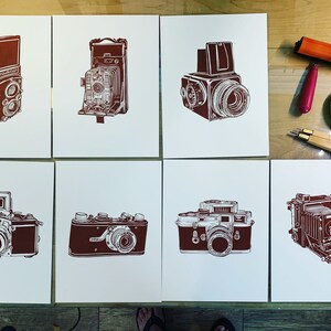 Linocut Print, Edition of 50, of the Nikon F Camera, by Tom Callos - Etsy