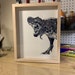 Tyrannosaurus Rex, T-rex, a Dinosaur Linocut Print by Tom Callos. Print ...