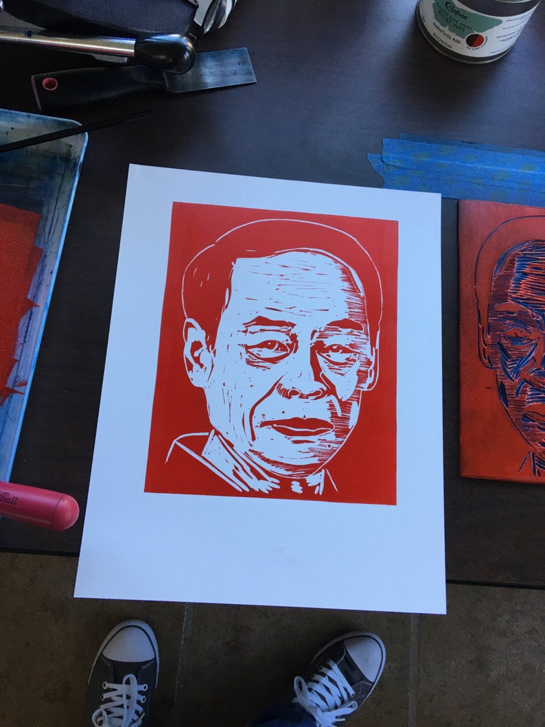 Portrait of Grandmaster Jhoon Rhee Taekwondo Master Author | Etsy