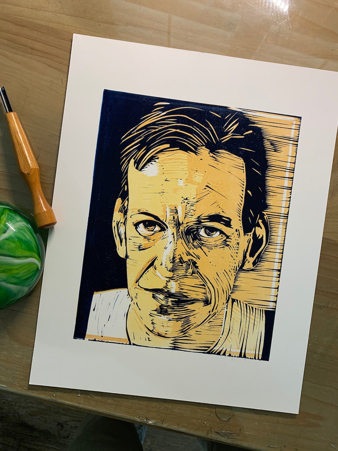 David Park, Painter / Figuratist From the Bay Area, Reduction Linocut ...
