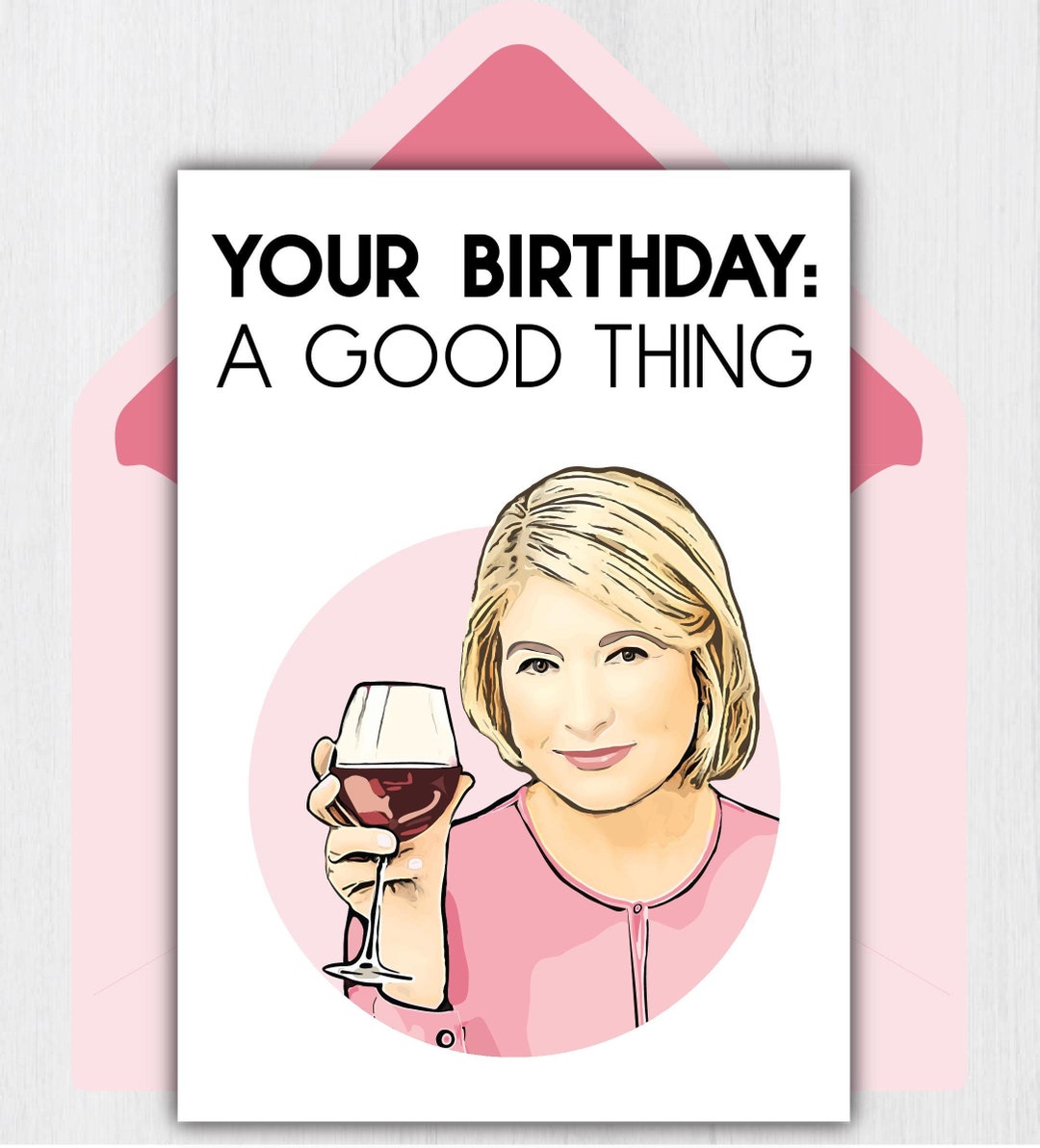 Martha Stewart Birthday Card | "your Birthday: A Good Thing" | 5x7 ...
