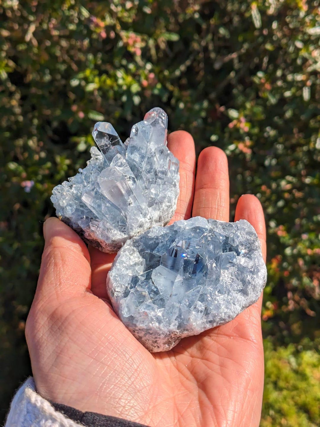 Small Blue Celestite Cluster: Raw Angel Crystal, Spiritual Decor - Etsy UK