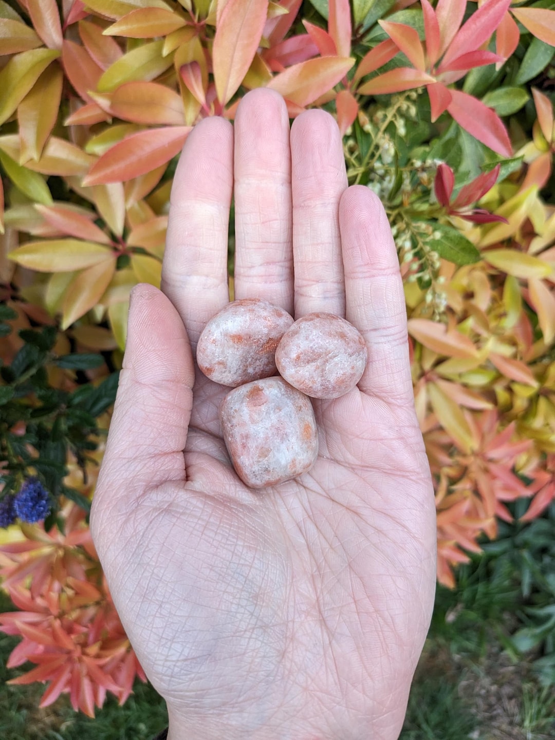 Sunstone Tumbled Stones: Natural Crystal for Confidence & Motivation - Etsy
