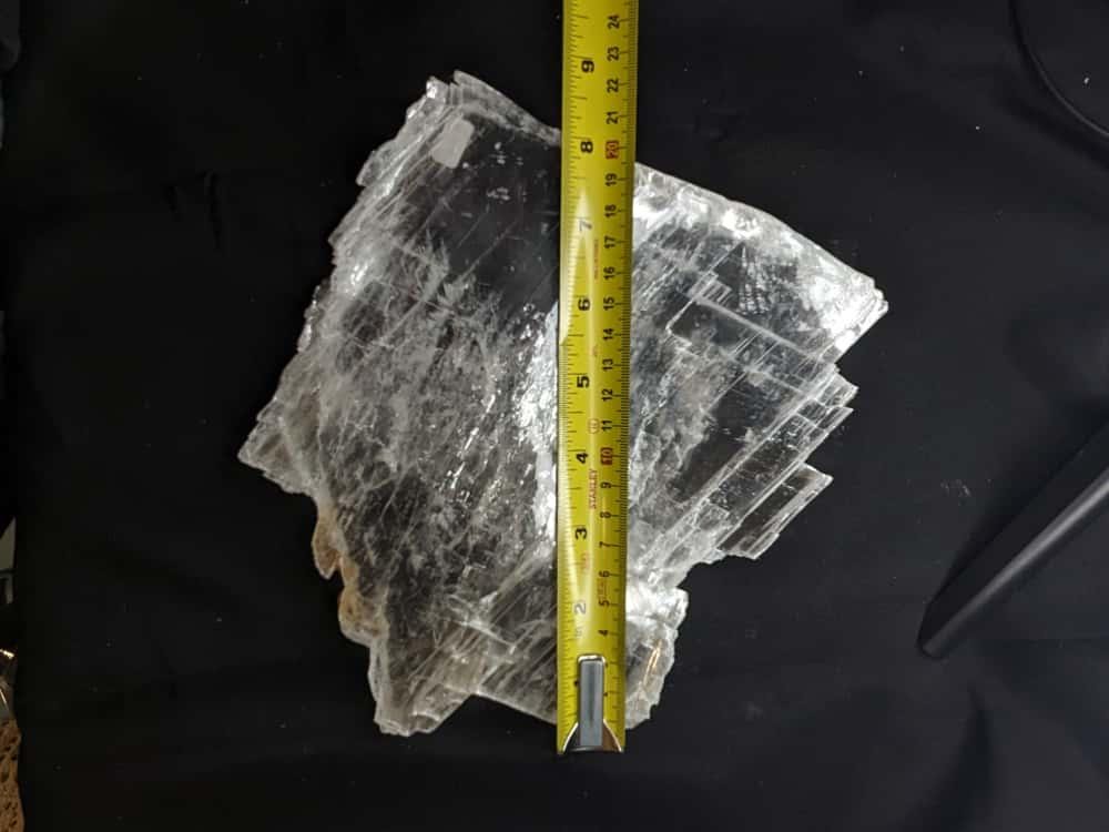 XL Real Raw Selenite Slab , Crystal Cleansing Plate, Large Rough ...