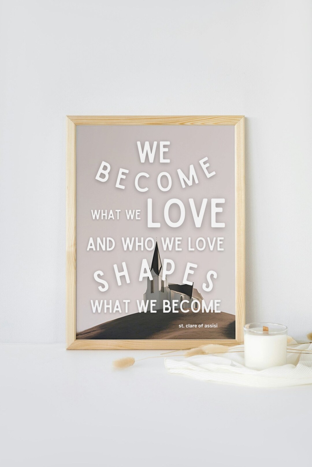 St. Clare of Assisi Print St. Clare of Assisi Catholic Saint Quotes ...