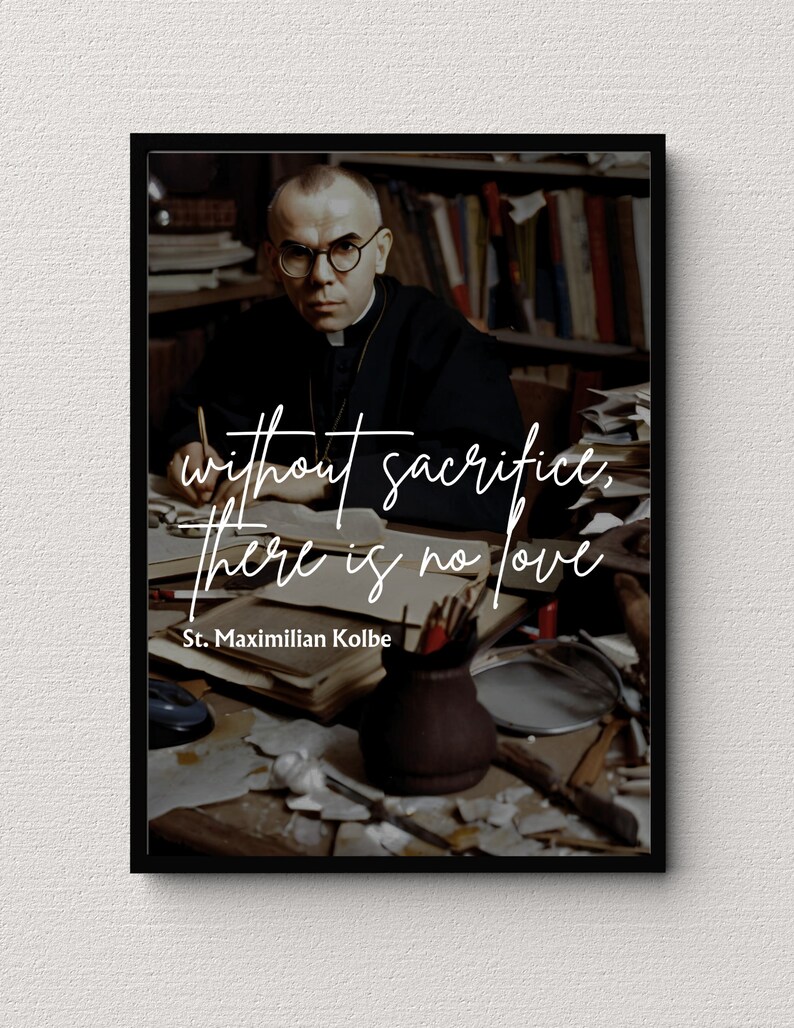 St. Maximilian Kolbe | Style 2 | Patron Saint of Messy Desks | Patron ...