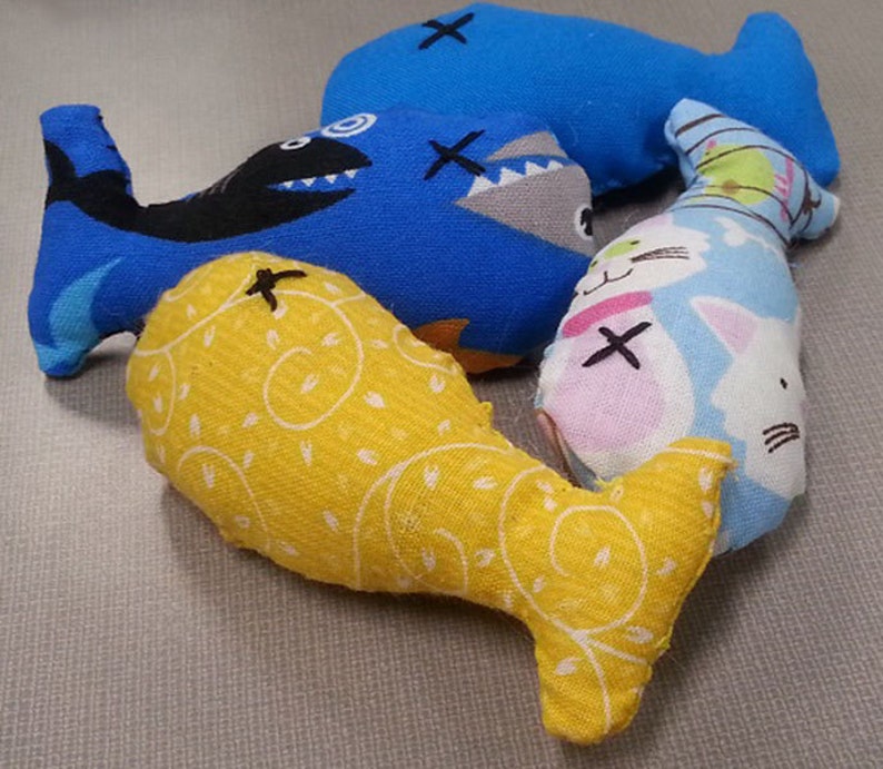 Cute Handmade Catnip Fish (5 Pack) - Etsy