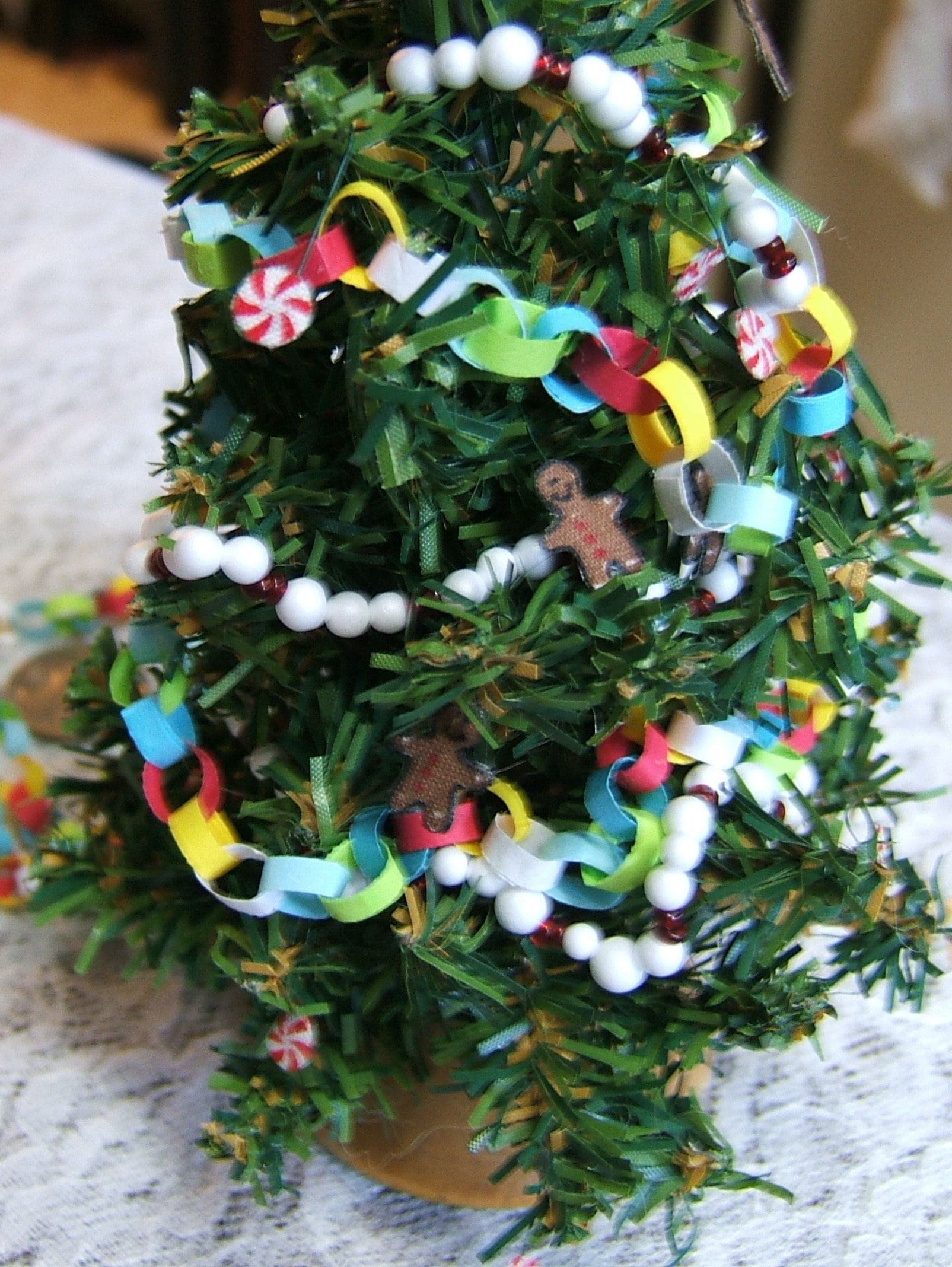 Miniature Garland Paper Chains Garland Xmas Garland | Etsy