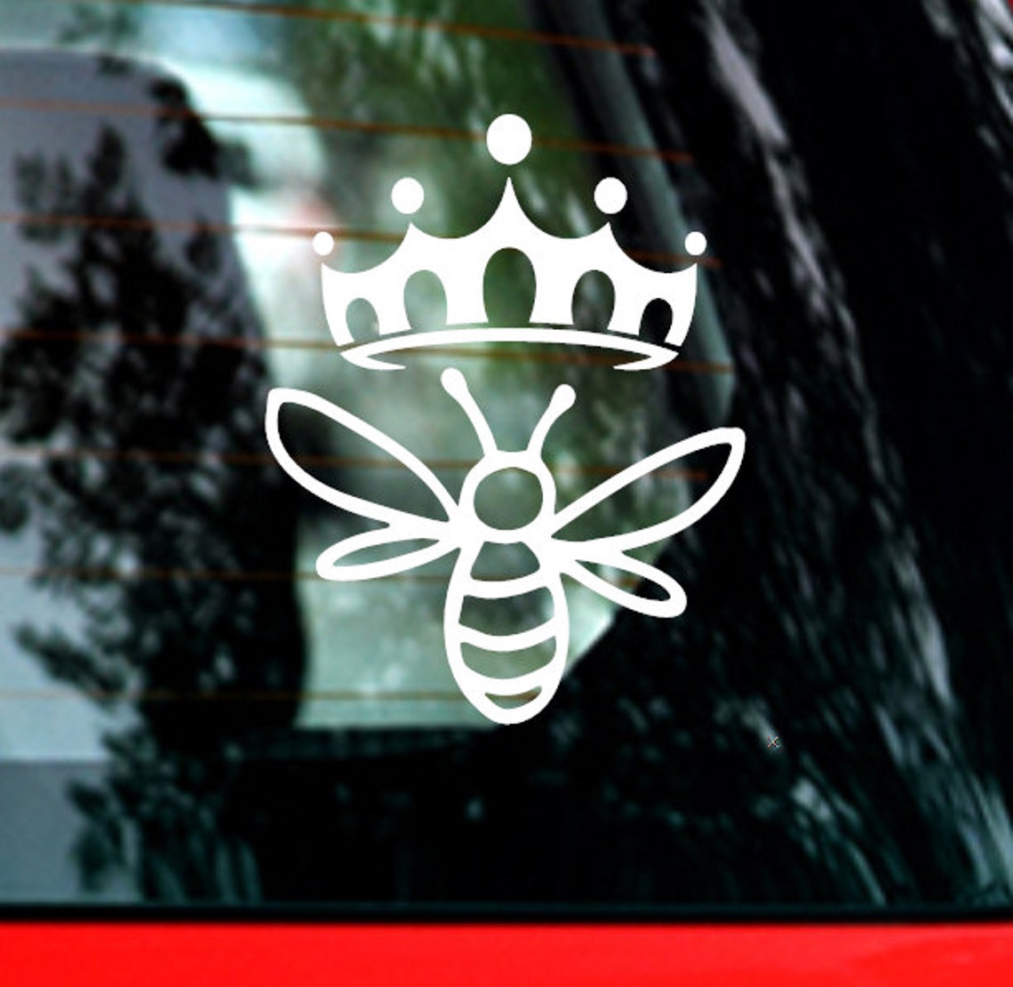Queen Bee Decal Queen Bee Queen Crown Bee Holographic | Etsy