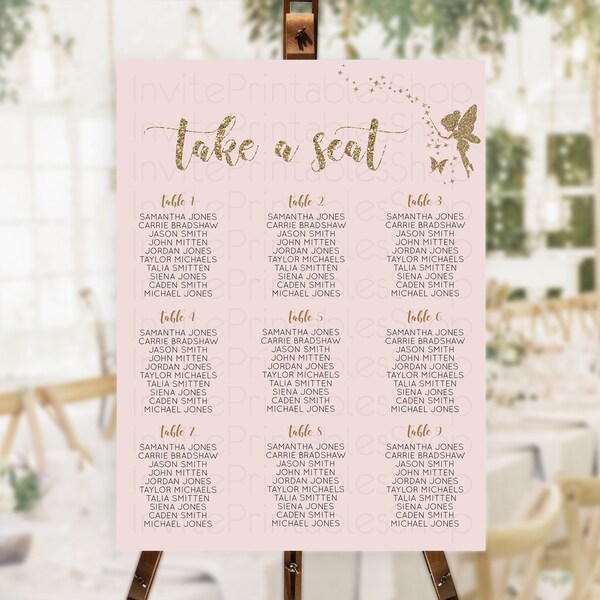 Enchanted Forest Seating Chart Sign - Etsy