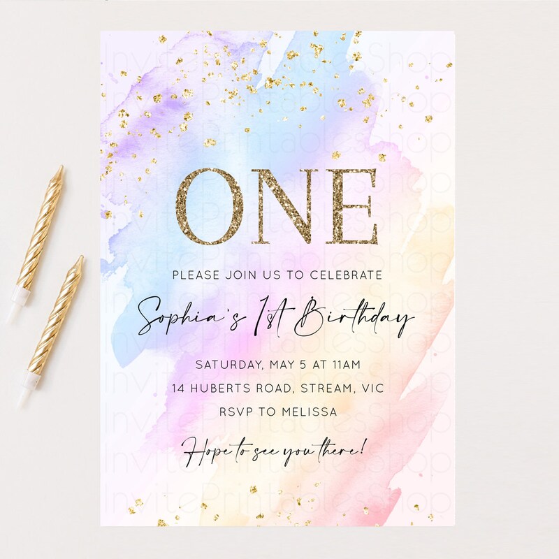 Pastel Rainbow Birthday - Etsy