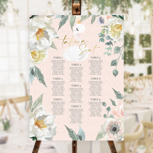 Enchanted Forest Seating Chart Sign - Etsy