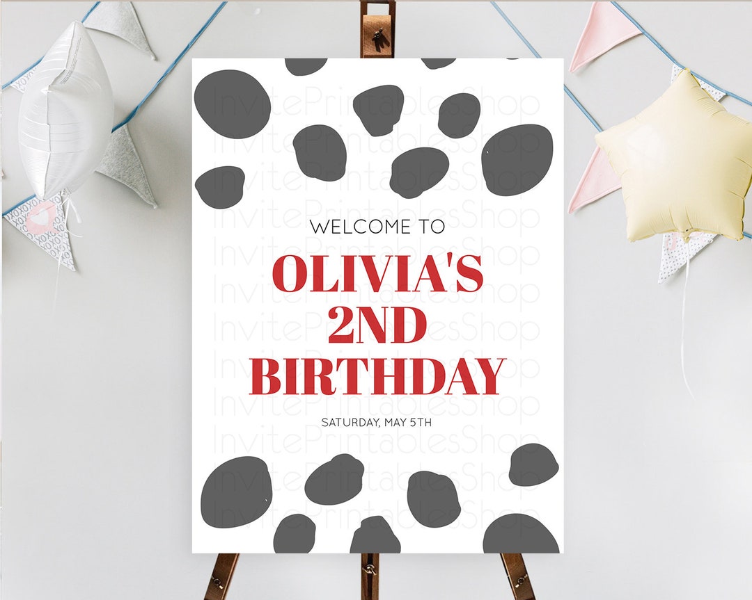 Dalmatian Welcome Sign Dalmatian Welcome Board Dalmatian Red Black ...