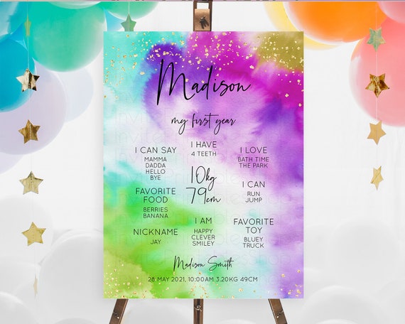 Tie Dye Poster Board