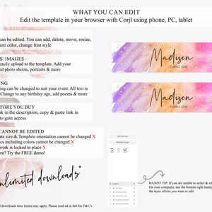 Pastel Water Label Template Pastel Ombre Rainbow Watercolor Colorful ...