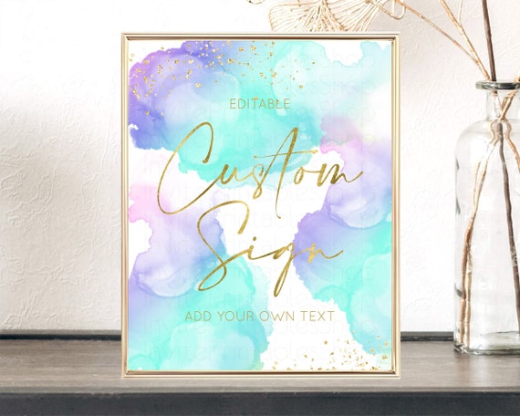 Sign Table Signs Party Sign Birthday Sign Food Sign Custom - Etsy