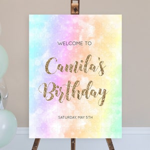 Pastel Welcome Sign Pastel Rainbow Welcome Sign Colorful Rainbow ...